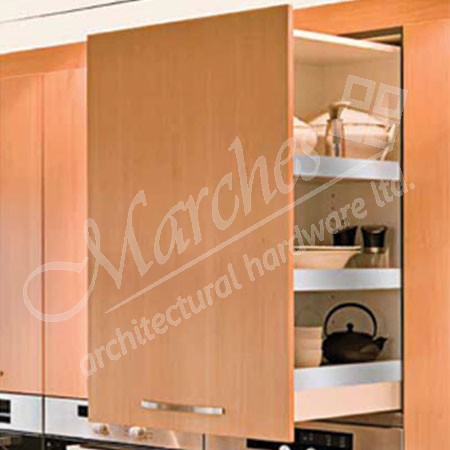 Forte pull out cupboard runners, 170 kg capacity, base mounting ...