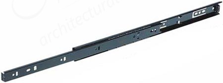 Accuride 2132 drawer runners, single extension, 35 kg capacity, black ...