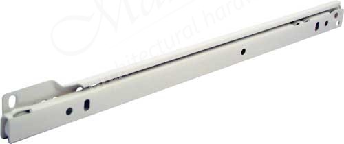 Drawer runners, single extension, 30 kg capacity, side mounting - Metal ...