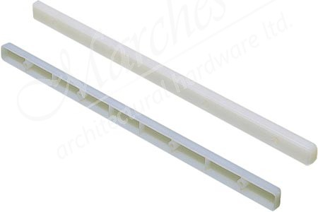 Guide Track White 285mm - Marches Architectural Ironmongery