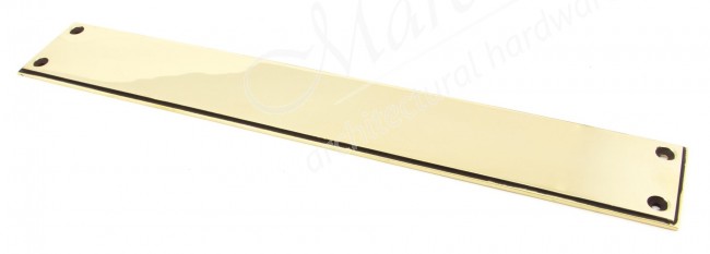 Large Art Deco Finger Plate - Aged Brass - Kick & Finger Plates - Door ...