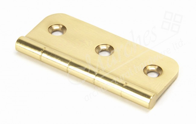 75mm Dummy Butt Hinge - Polished Brass - Butt Hinges - Hinges - Marches Architectural Ironmongery