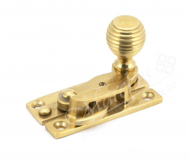Polished Brass Beehive Sash Hook Fastener - Sash Fasteners - Sash ...
