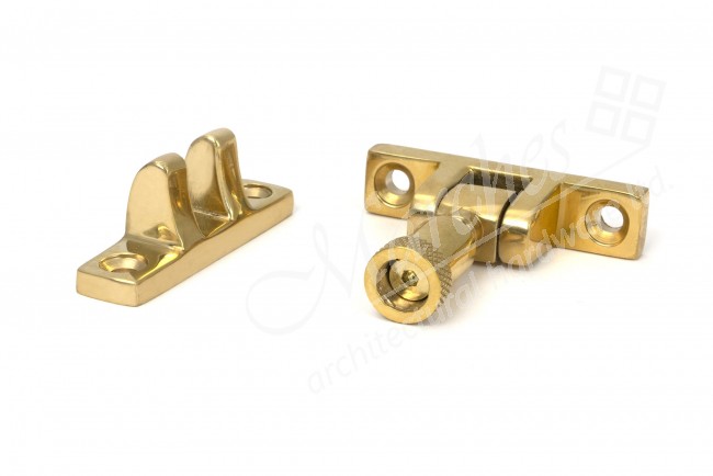 Brompton Brighton Fastener - Narrow (Square) - Polished Brass - Sash ...