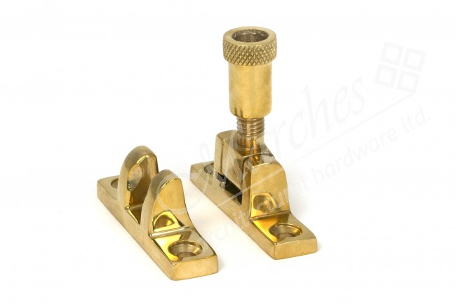 Brompton Brighton Fastener - Narrow (Square) - Polished Brass - Sash ...