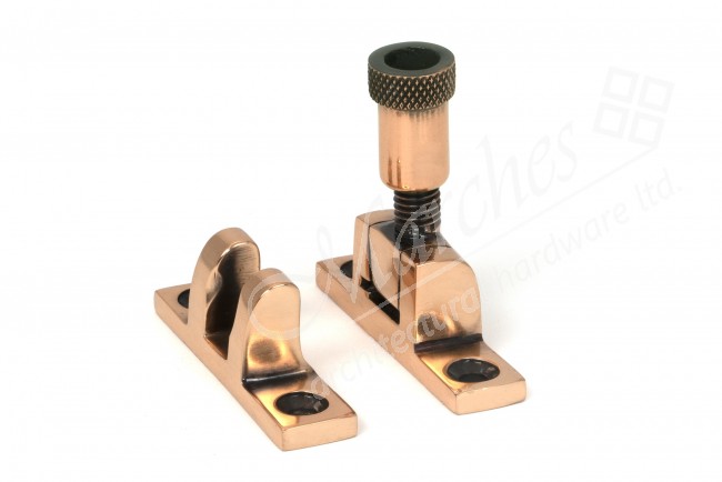 Brompton Brighton Fastener - Narrow (Square) - Polished Bronze - Sash ...