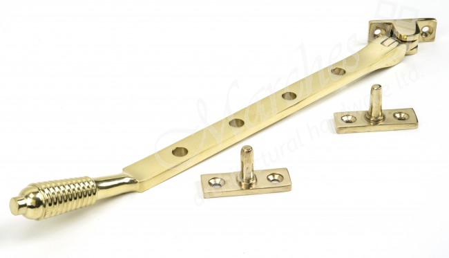 10" Reeded Stay - Polished Brass - Window Stays - Casement Window ...