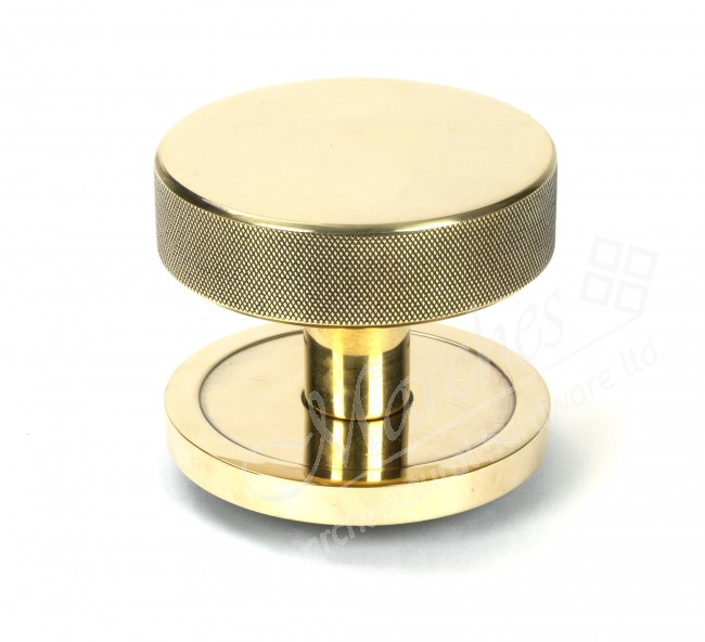 Brompton Centre Door Knob (Plain) - Aged Brass - Centre Door Knobs ...