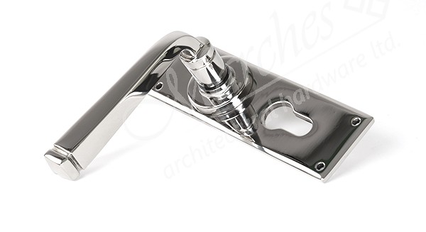 Avon Lever Handle Set - Polished SS (316) - Lever Handles on Backplate ...