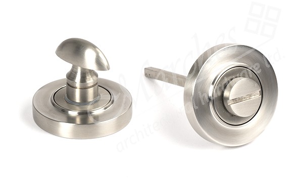 Round Thumbturn Set (Plain) - Satin SS (316) - Thumbturns - Escutcheons ...
