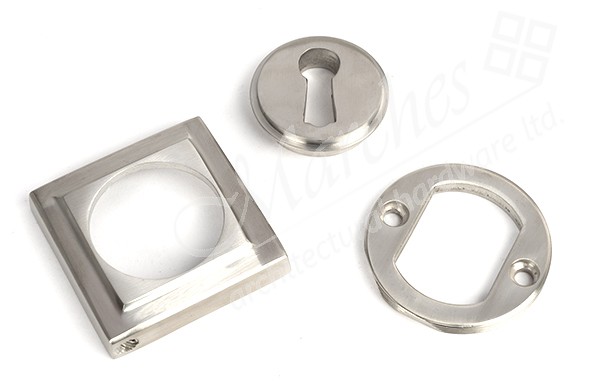 Round Escutcheon (Square) - Satin SS (316) - Escutcheons - Escutcheons ...