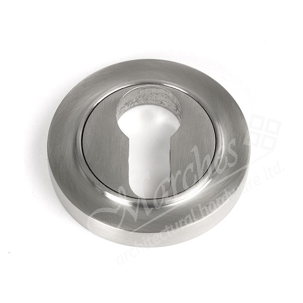 Round Euro Escutcheon (Plain) - Satin SS (316) - Escutcheons ...