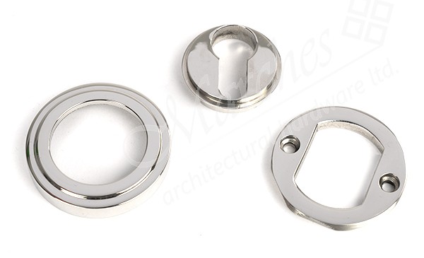 Round Euro Escutcheon (Art Deco) - Polished SS (316) - Escutcheons ...