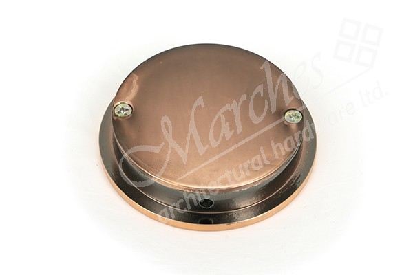 60mm Plain Round Pull - Polished Bronze - Sliding & Pocket Door Handles ...