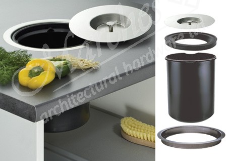 Worktop Waste Bin 11Ltr - Waste bins - Kitchen fittings and accessories ...
