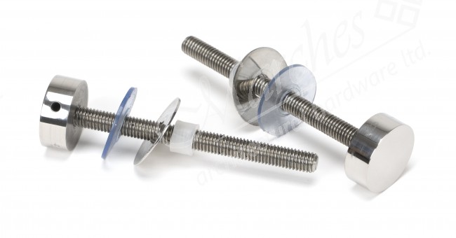100mm Bolt Fixings for T Bar (2) - Polished SS (304) - Marches ...