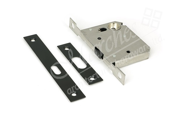 50mm Sliding Door Lock - Matt Black - Sliding & Pocket Door Handles ...