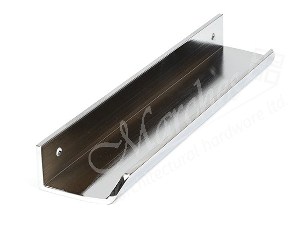 200mm Moore Edge Pull - Polished Chrome - Flush & Finger Pull Handles ...