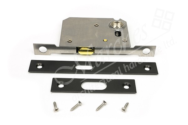 50mm Sliding Door Lock - Aged Bronze - Sliding & Pocket Door Handles ...