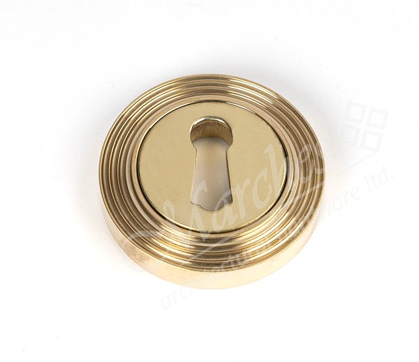 Round Escutcheon (Beehive) - Polished Brass - Escutcheons - Escutcheons ...