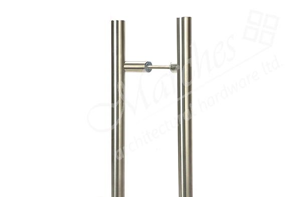 1.8m Offset T Bar Handle B2B 32mm Ã˜ - Satin SS (316) - Ironmongery ...