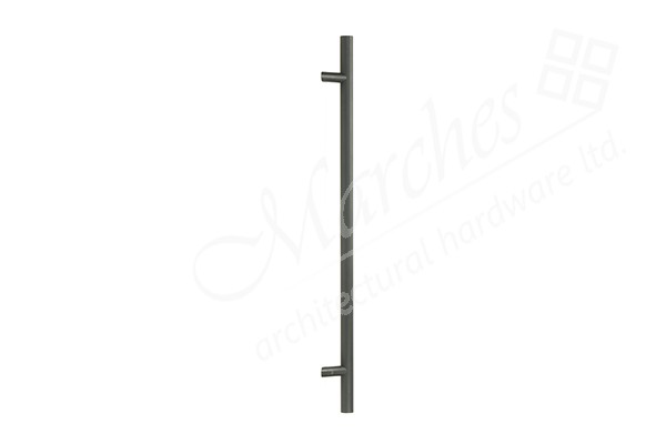 0.9m Offset T Bar Handle Secret Fix 32mm Ø - Matt Black (316) - Pull ...