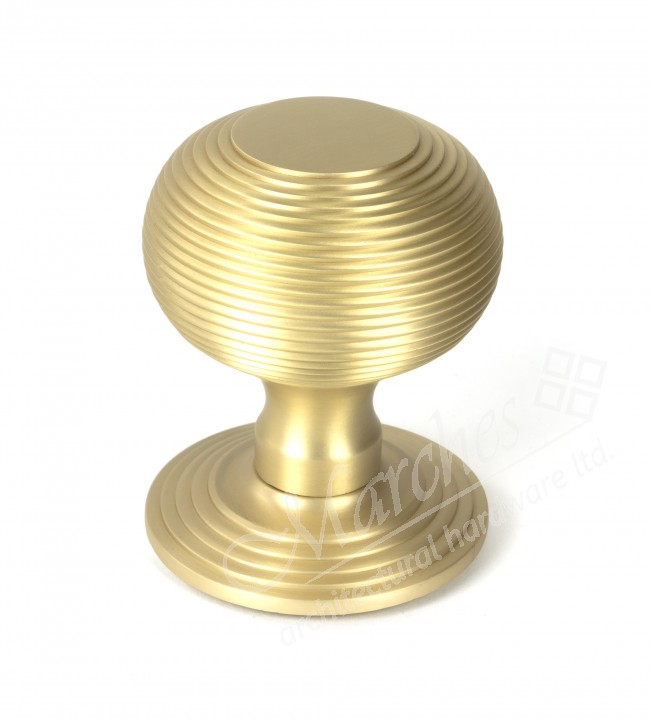 Beehive Centre Door Knob - Satin Brass - Centre Door Knobs - Door Knobs - Door Furniture ...