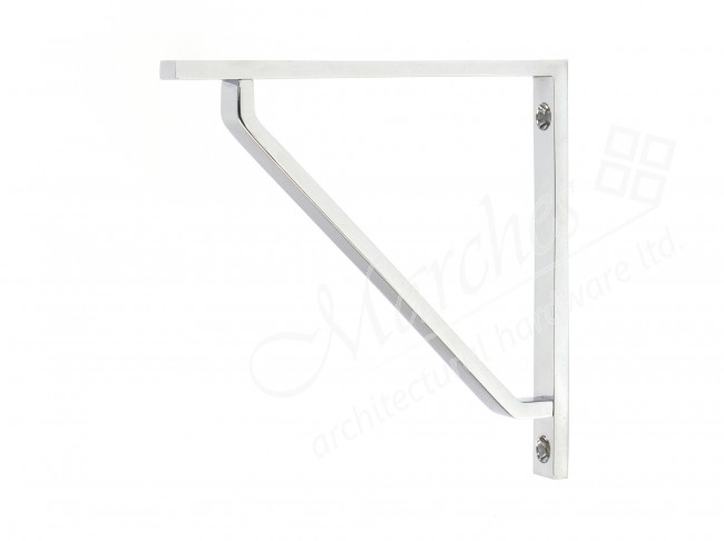 Barton Shelf Bracket (150mm x 150mm) - Polished Chrome - Handrail ...