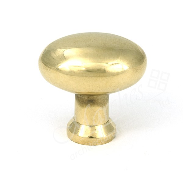 Moore Cabinet Knob - 38mm - Aged Brass - Oval Knobs - Cabinet Knobs - Cabinet Fittings - Cabinet ...