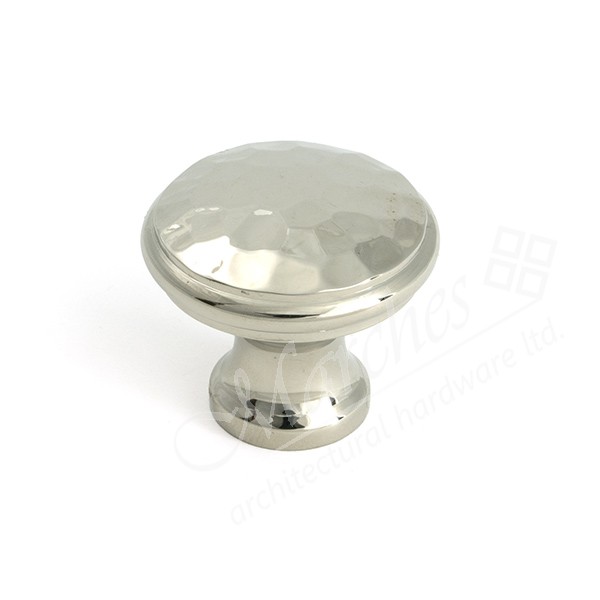 Hammered Cabinet Knob - Medium - Various Finishes - Round Knobs - Cabinet Knobs - Cabinet ...