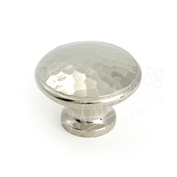 Hammered Cabinet Knob - Large - Various Finishes - Brass Knobs - Cabinet Knobs - Cabinet ...