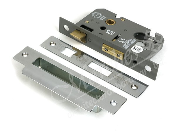 2½" Euro Profile Sash Lock - Polished Chrome - Euro Profile Lock Cases ...