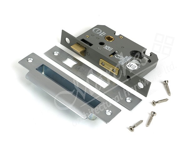 2½" Euro Profile Sash Lock - Satin Chrome - Euro Profile Lock Cases ...