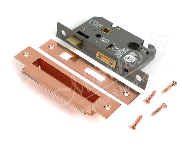 2½" Euro Profile Sash Lock - Polished Bronze - Euro Profile Lock Cases ...