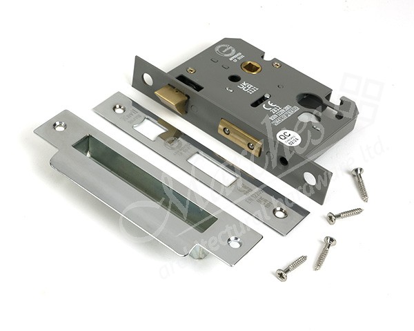 3" Euro Profile Sash Lock - Polished Chrome - Euro Profile Lock Cases ...