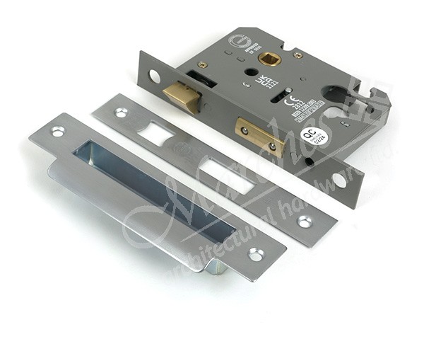3" Euro Profile Sash Lock - Satin Chrome - Euro Profile Lock Cases ...