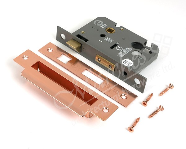3" Euro Profile Sash Lock - Polished Bronze - Euro Profile Lock Cases ...