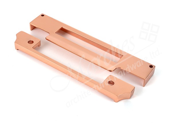 ½" Rebate Kit for Euro Sash Lock - Polished Bronze - Euro Profile Lock ...