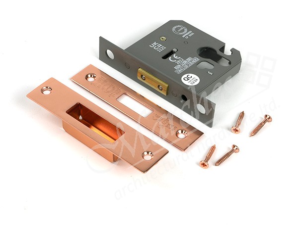3" Euro Profile Dead Lock - Polished Bronze - Euro Profile Lock Cases ...