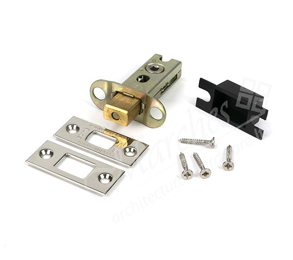2½" Heavy Duty Tubular Deadbolt - Polished Nickel - Mortice Deadbolts ...