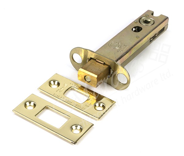 4" Heavy Duty Tubular Deadbolt - Polished Brass - Mortice Deadbolts ...