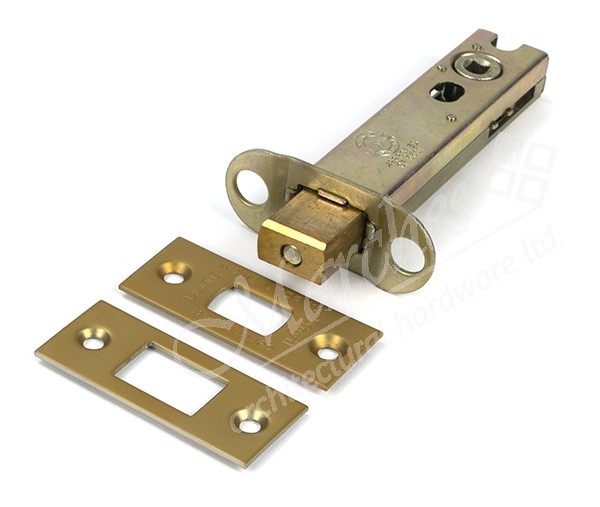 4" Heavy Duty Tubular Deadbolt - Satin Brass - Mortice Deadbolts ...