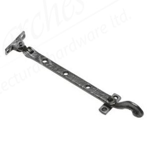 Kirkpatrick - 11" Rose Head Stay - Black - Window Stays - Casement ...