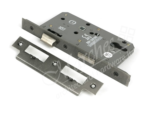 Euro Din Sash Lock - 60mm Backset/72mm Centre - Pewter Patina - DIN ...