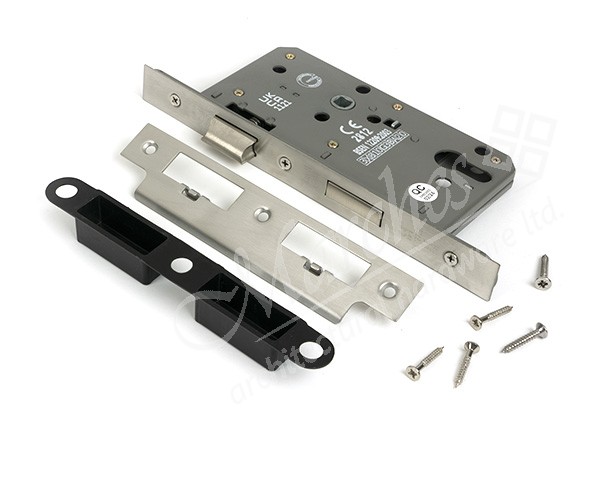 Euro Din Sash Lock - 60mm Backset/72mm Centre - Satin Chrome - DIN ...