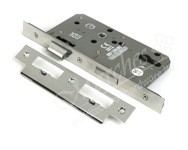 Euro Din Sash Lock - 60mm Backset/72mm Centre - Polished Stainless ...