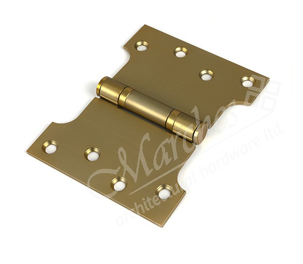 4" x 3" x 5" Parliament Hinge (pair) ss - Satin Brass - Parliament ...