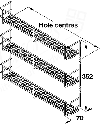 Spice and packet rack, three tier - Storage - Kitchen fittings and ...
