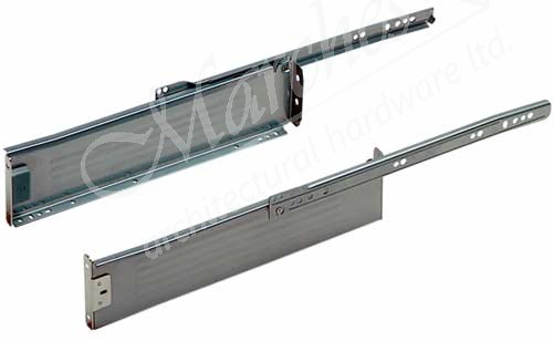 Metal drawer sides, 85 mm high, black finish - Economiser metal drawer ...