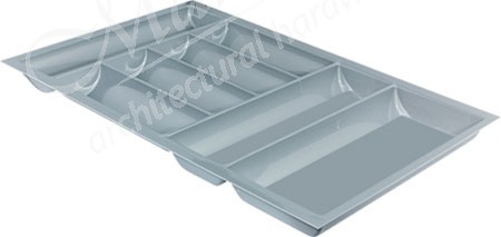 Cutlery insert, 440 - 485 mm deep - Drawer inserts - Kitchen fittings ...